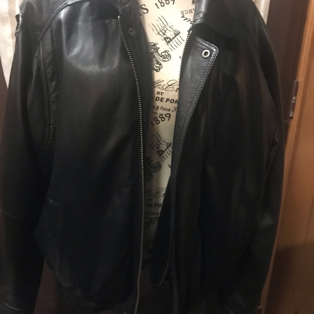 Wilda Black Leather Vintage Jacket Xl - Gem